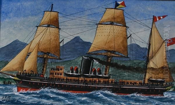 Poonah oil painting reproduction by James Scott Maxwell ...