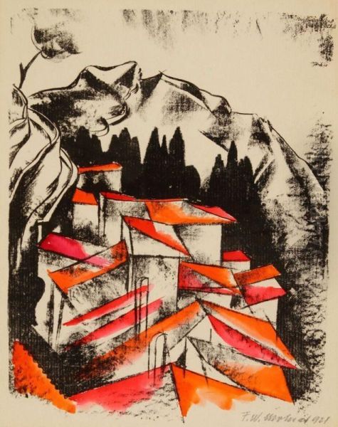 Monte Ceceri oil painting reproduction by Farkas Molnar ...