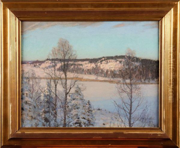 Signerad Och Daterad Alf.bergstrom oil painting reproduction by Alfred ...