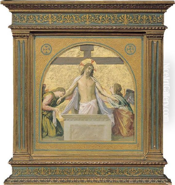 La Pieta oil painting reproduction by Alessandro Franchi ...
