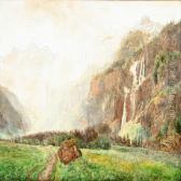 From Kandersteg Inswitzerland oil painting reproduction by Janus ...