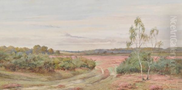 On Brockenhurstcommon oil painting reproduction by John Edward Goodall ...