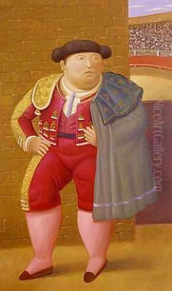 Torero oil painting reproduction by Fernando Botero - NiceArtGallery.com