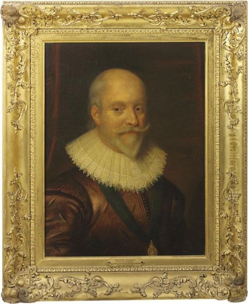 Portrait Of A George Keith oil painting reproduction by George Jamesone ...