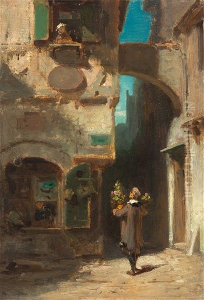 The Well-wisher oil painting reproduction by Carl Spitzweg ...