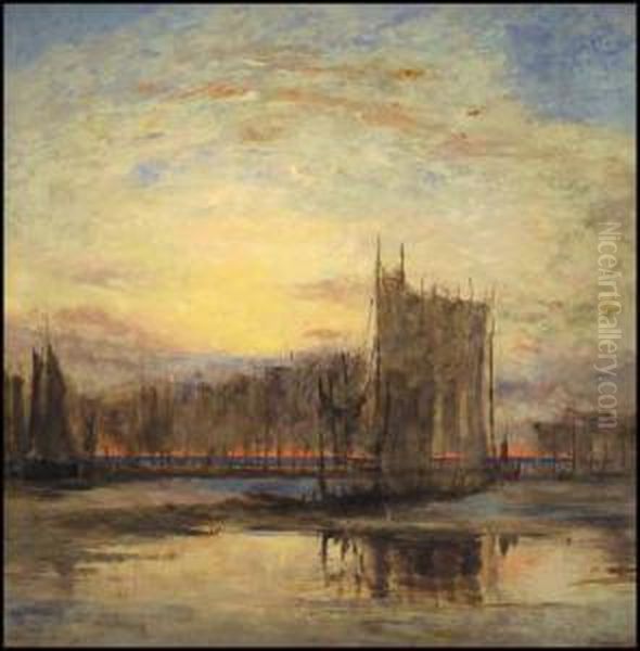 Drying Fishnets On The Tantramar Marsh oil painting reproduction by ...