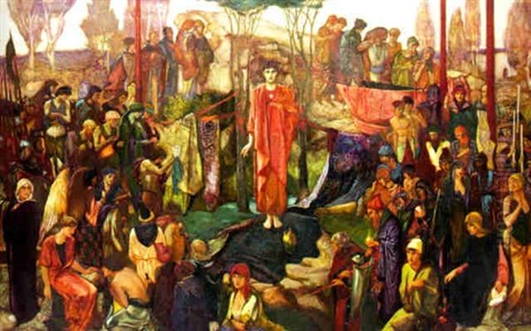 Le Reve D'omar Khayyam oil painting reproduction by John Riley Wilmer ...
