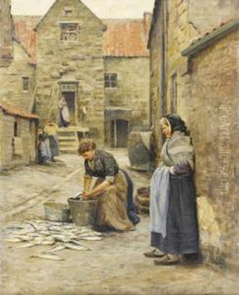 The Fisherman's Wife oil painting reproduction by Robert Jobling ...