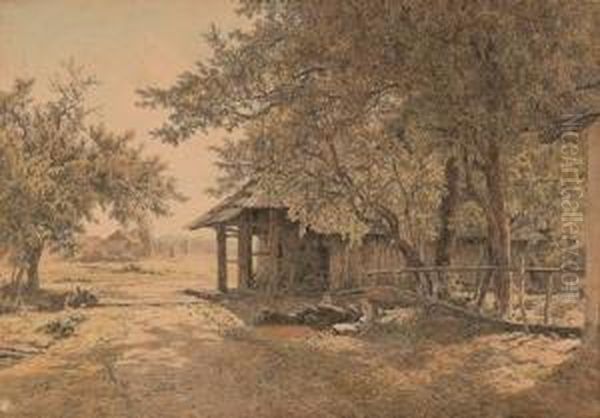 Motiv Aus Furnitz oil painting reproduction by Eduard Peithner Von ...