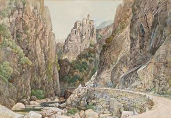 Castel Cornedo Presso Bolzano oil painting reproduction by Thomas Ender ...