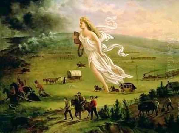 American Progress oil painting reproduction by John Gast ...