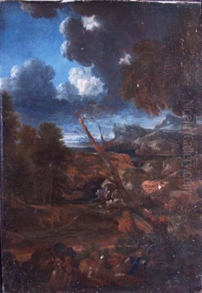 Venus And Adonis Poussin