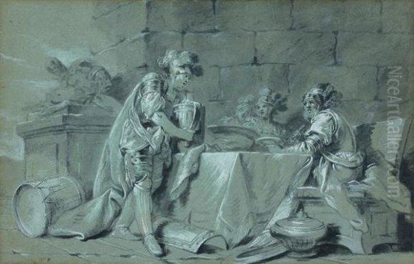 Le Vase De Soissons oil painting reproduction by Nicolas-Guy Brenet ...