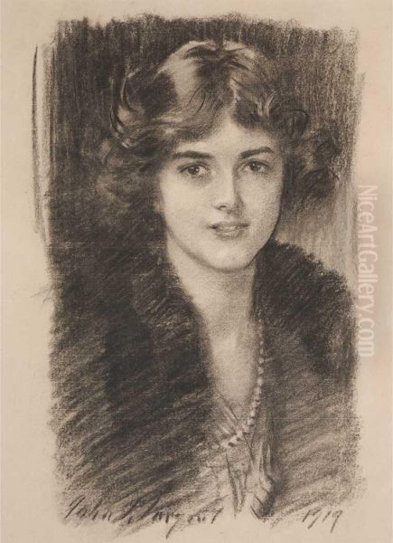 Portrait Of Alice Appleton Hay As A Young Woman oil painting ...