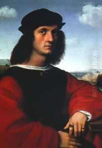 Portrait of Agnolo Doni I oil painting reproduction by Raphael ...
