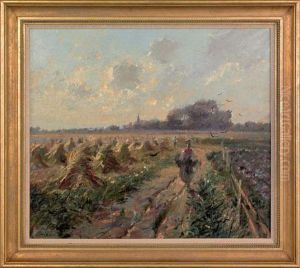 Landscape With Figures oil painting reproduction by Hans Josef Becker ...