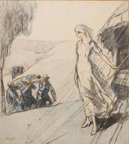 The Nurse oil painting reproduction by Claude Shepperson ...