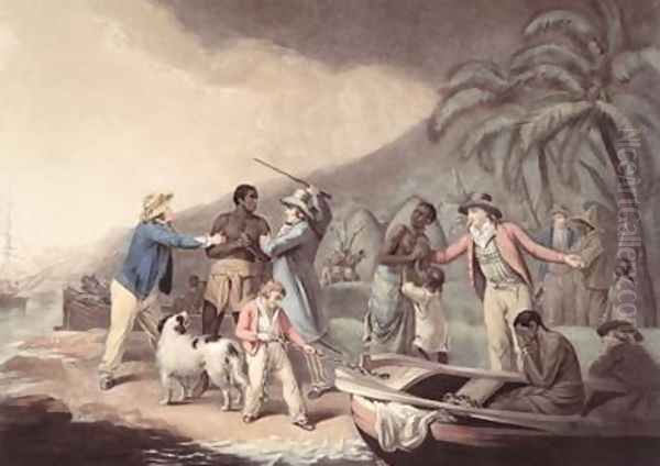 The Slave Trade oil painting reproduction by George Morland ...