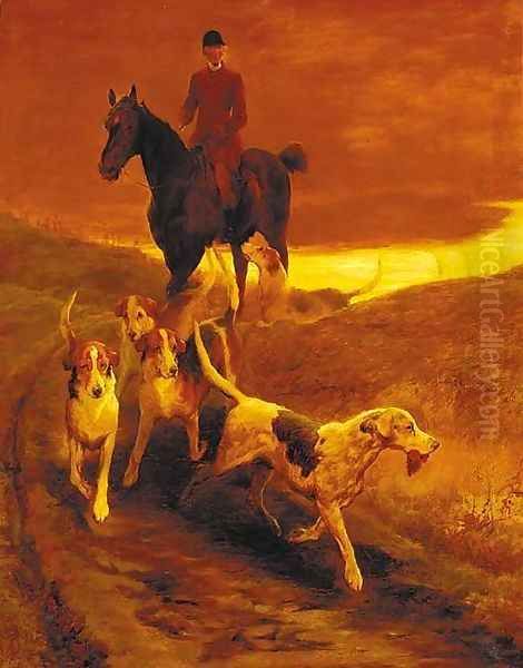 Mr James Pigg and Mr Jorrock's Hounds oil painting reproduction by ...