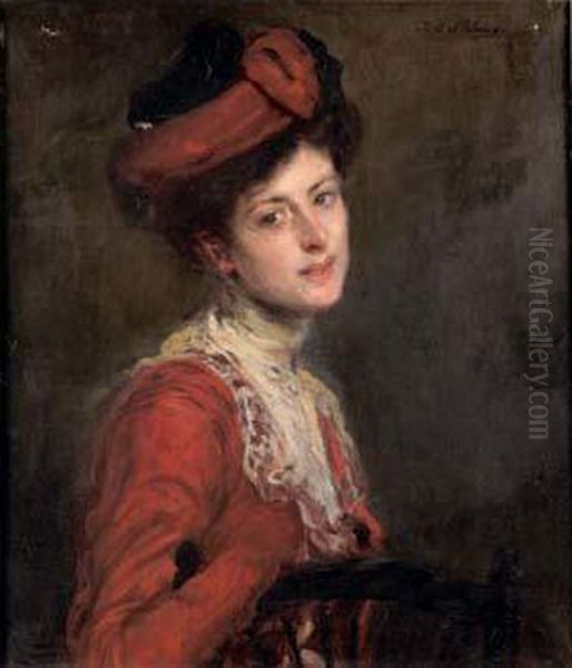 Miss Bertha Ou Bertie Capel, Lady Michelham oil painting reproduction ...