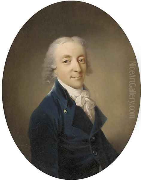 Portrait of Marcus Rosenkrantz oil painting reproduction by Jens Juel ...