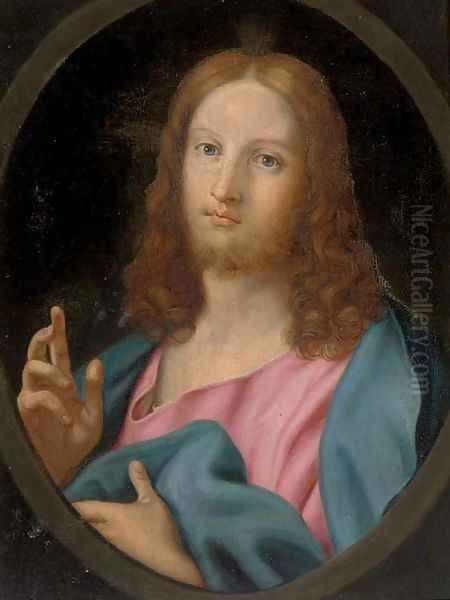Christ Blessing oil painting reproduction by Anton Raphael Mengs ...