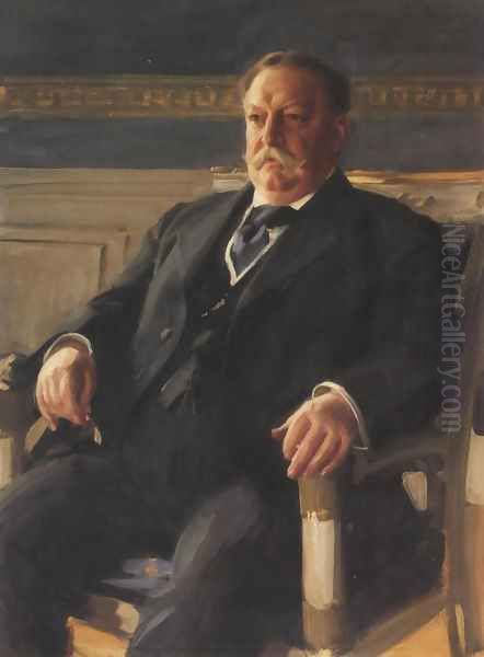 William Howard Taft 1911 oil painting reproduction by Anders Zorn ...