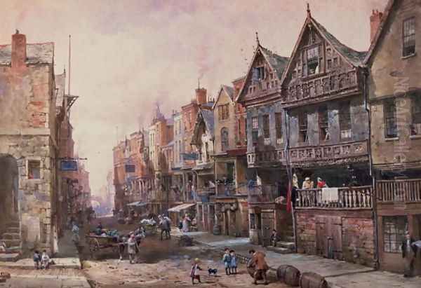 Chester oil painting reproduction by Louise Rayner - NiceArtGallery.com
