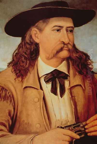 James Butler 'Wild Bill' Hickok (1837-76) 1874 oil painting ...