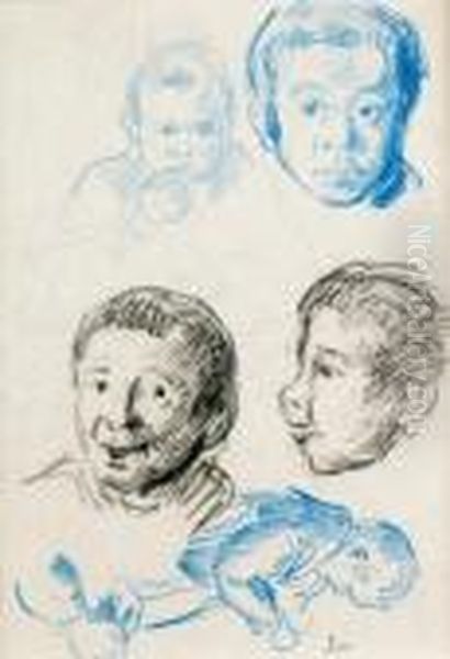 Portrait De Frederic Luce oil painting reproduction by Maximilien Luce ...