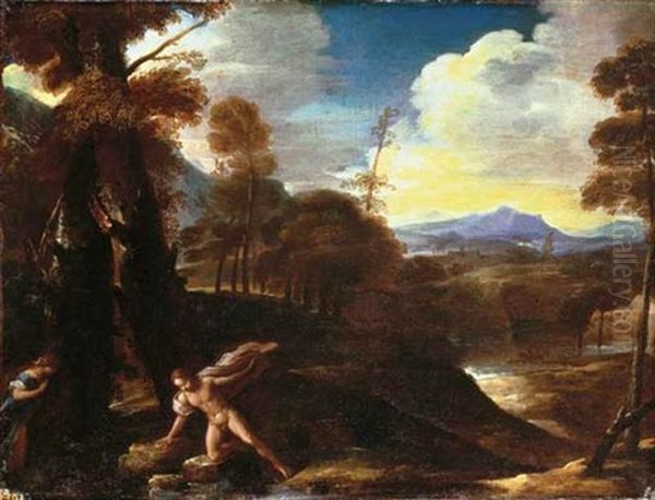 Echo And Narcissus Painting