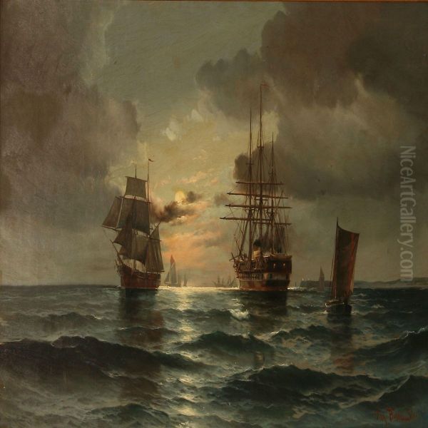 Sailing Ship Oil Painting