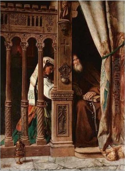 The Confession oil painting reproduction by Francis John Wyburd ...