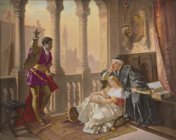 Othello oil painting reproduction by Carl Ludwig Friedrich Becker ...