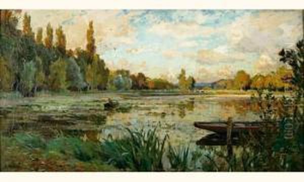 L'etang De Saint-cucufa oil painting reproduction by Alexandre Nozal ...