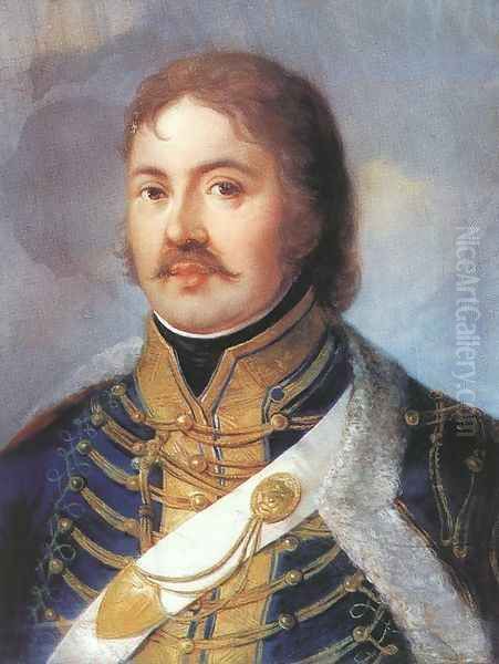Portrait of Count Jozsef Karolyi before 1803 oil painting reproduction ...