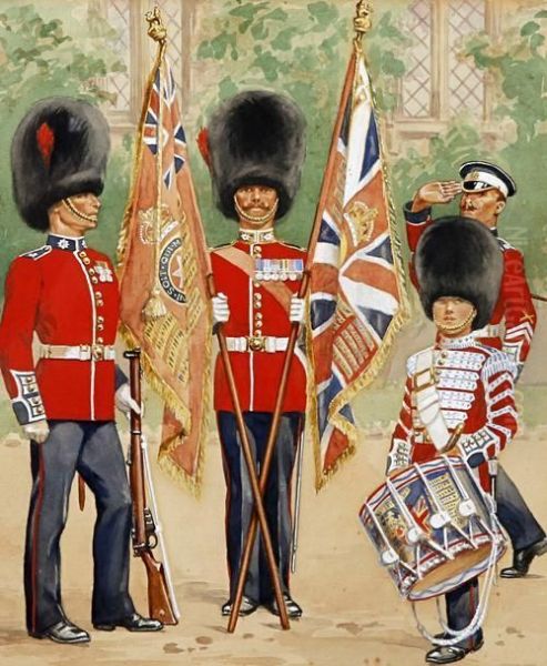 Coldstream Guards oil painting reproduction by Richard Simkin ...