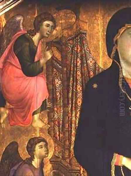 Madonna and Child Rucellai Madonna detail of an angel oil painting ...
