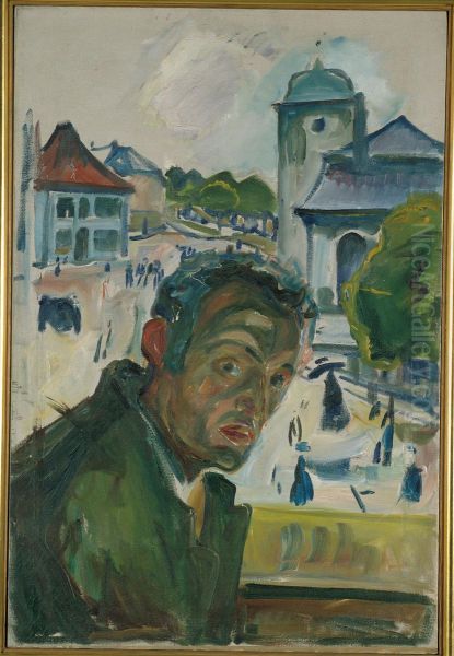 Edvard Munch Self Portrait In Hell