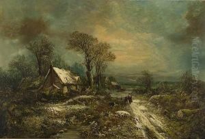 On The Alcester Road oil painting reproduction by Harry Foster Newey ...