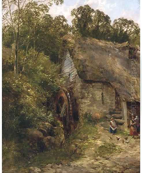 Old Water Mill Paintings