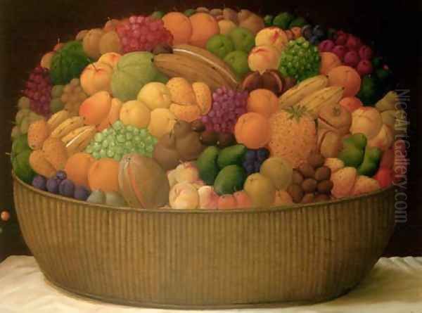 Fernando Botero Paintings Fruits