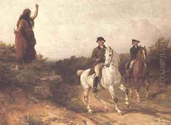 Meg Merrilies from Keats poem Old Meg she was a Gypsy oil painting ...