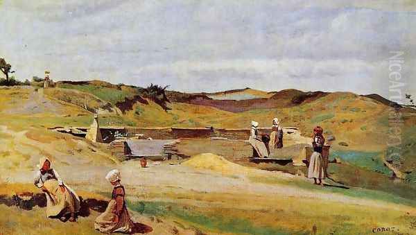 Windswept Landscape Corot