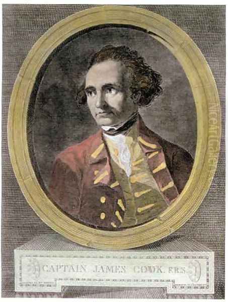 Portrait of Captain James Cook 1728-79 oil painting reproduction by ...