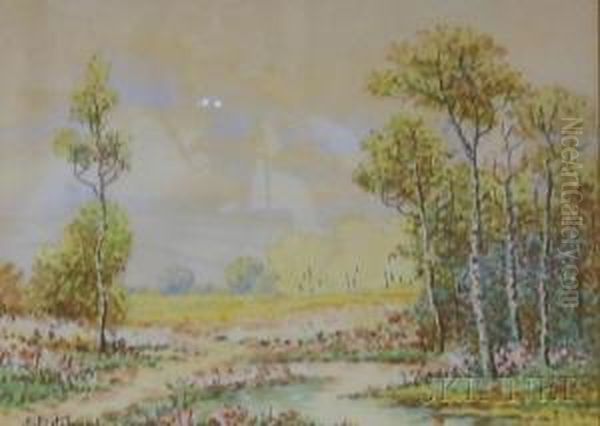 Landscape oil painting reproduction by Edward Pritchard ...