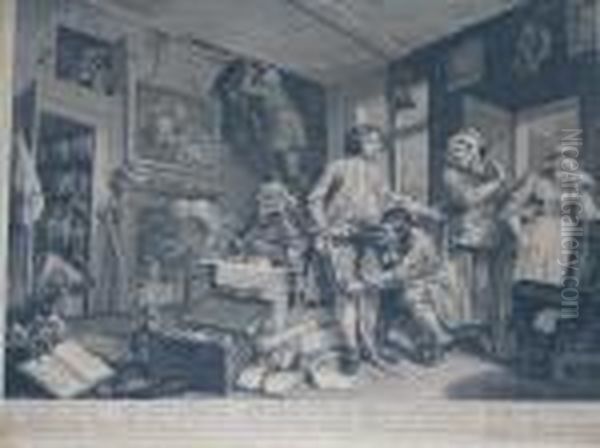 The Rake's Progress oil painting reproduction by William Hogarth ...
