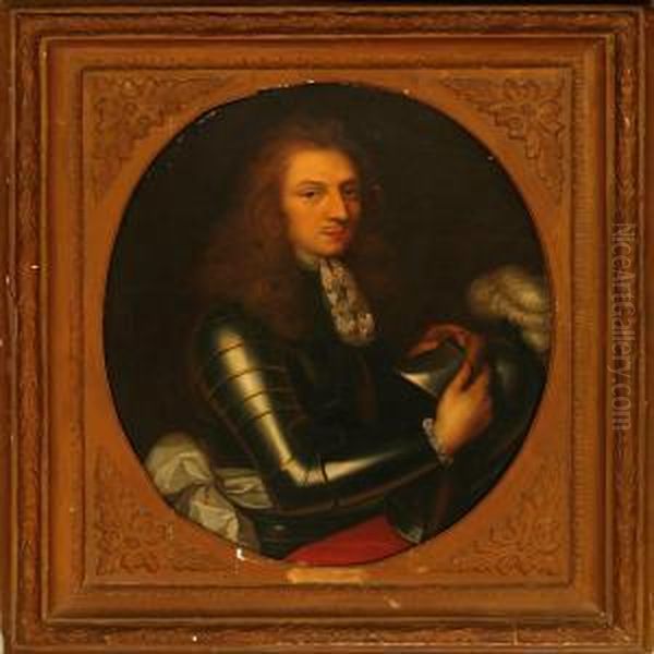 A Gentleman In Armour oil painting reproduction by Charles-Amedee-Philippe van Loo ...