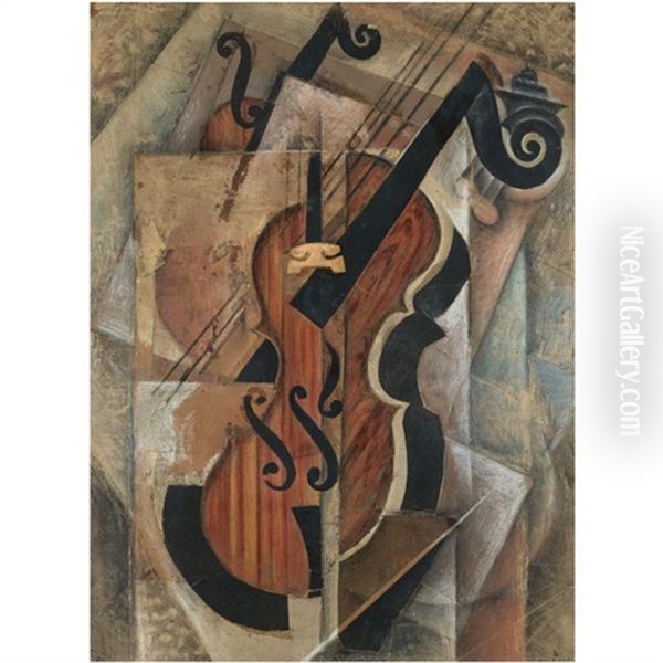 Violin Painting Cubism