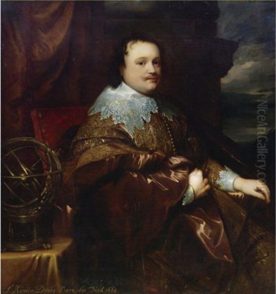 Portrait Of Sir Kenelm Digby oil painting reproduction by Sir Anthony ...